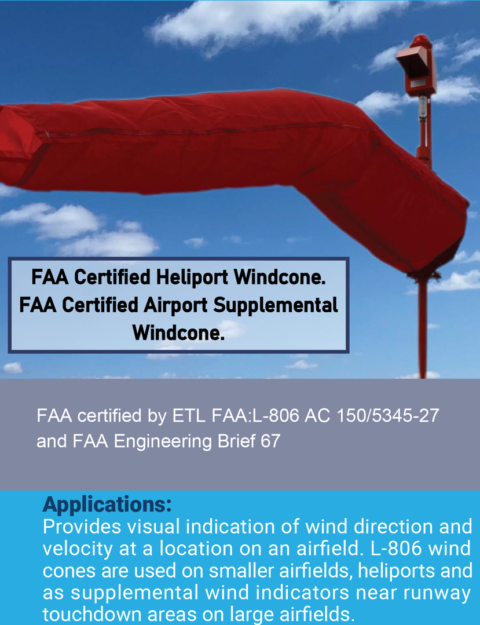 Wind Cone L-806 - FAA Certified Airport Wind Cones - Halibrite
