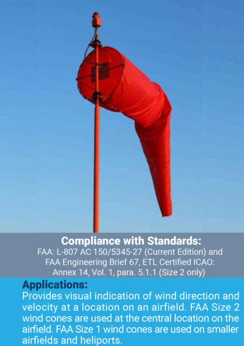 Wind Cone L-807 - External and Internal Light Wind Cones - Halibrite